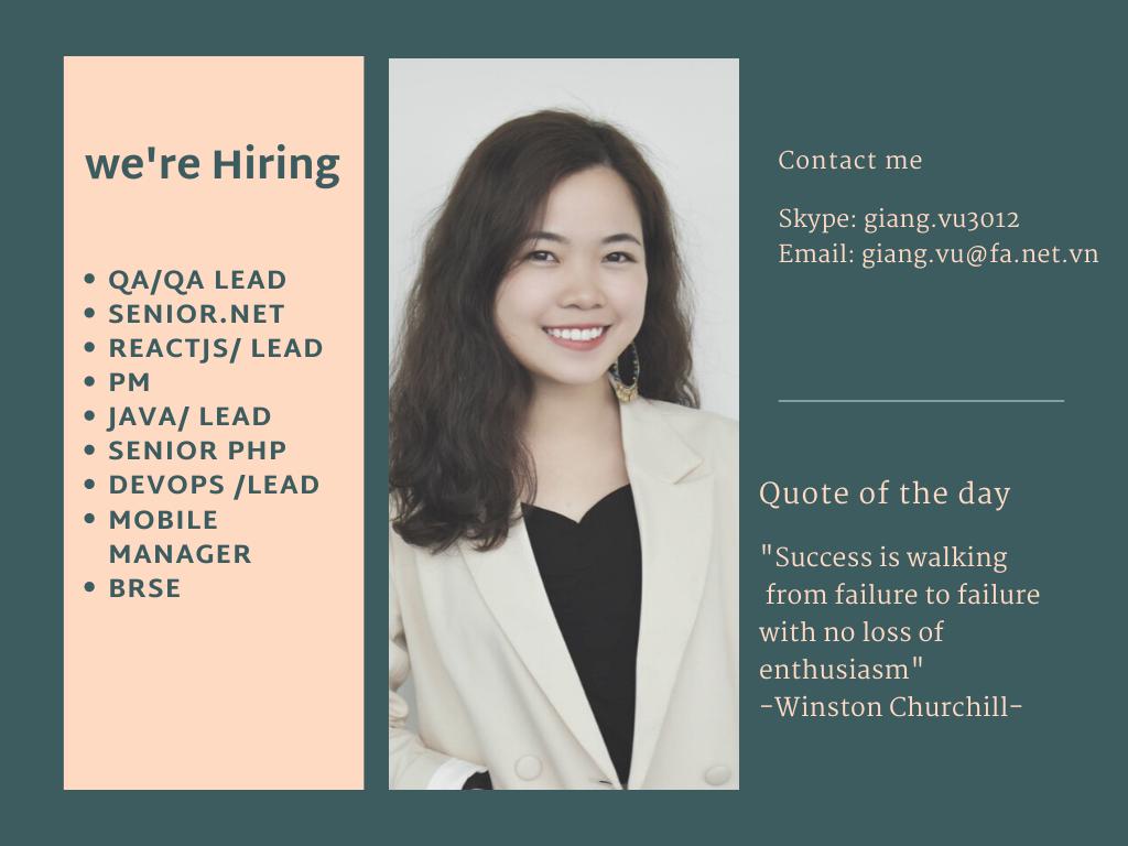 Giang Vu on LinkedIn: #qa #pm #java #devops #reactjs #dotnet Giang Vu on LinkedIn: #qa #pm #java #devops #reactjs #dotnet