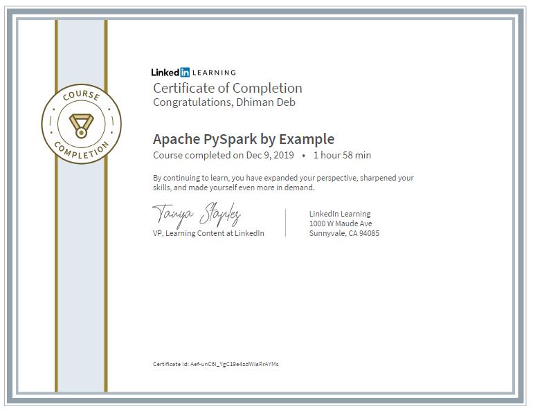 Dhiman Deb on LinkedIn: #apache_pyspark_by_example #architecture # ... Dhiman Deb on LinkedIn: #apache_pyspark_by_example #architecture # ...