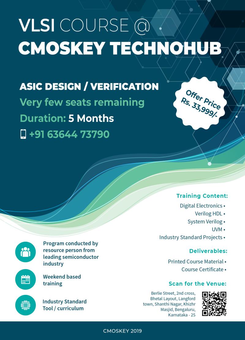 CMOSKEY TECHNOHUB PVT LTD on LinkedIn: #vlsi #asic #verification # ... CMOSKEY TECHNOHUB PVT LTD on LinkedIn: #vlsi #asic #verification # ...