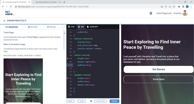 Vineetha B on LinkedIn: #codingpractices #css3 #flexbox #html5 # ... Vineetha B on LinkedIn: #codingpractices #css3 #flexbox #html5 # ...