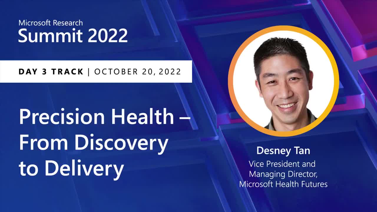 Microsoft Research on LinkedIn: Research Summit 2022: Precision Health ... Microsoft Research on LinkedIn: Research Summit 2022: Precision Health ...