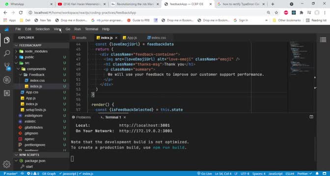 Manu B on LinkedIn: #reactjs #nxtwave #ccbp #30daysofcode #reactdeveloper Manu B on LinkedIn: #reactjs #nxtwave #ccbp #30daysofcode #reactdeveloper