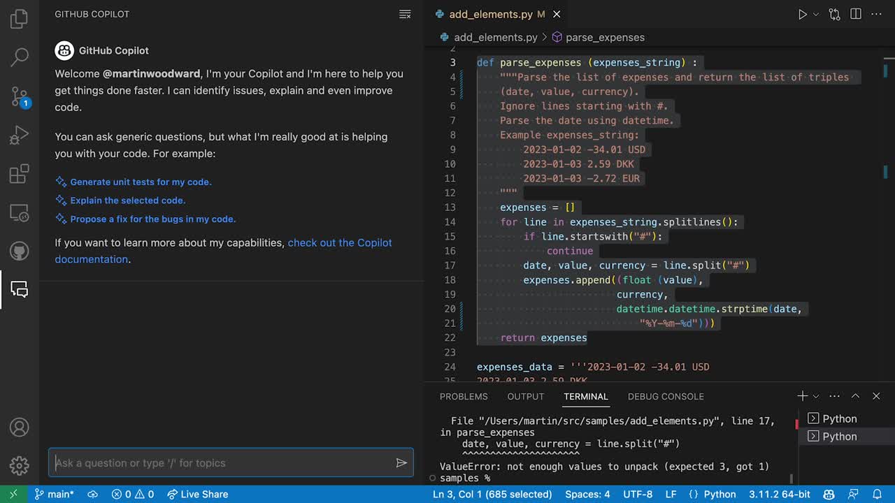GitHub on LinkedIn: Debug code with GitHub Copilot Chat | 69 comments GitHub on LinkedIn: Debug code with GitHub Copilot Chat | 69 comments