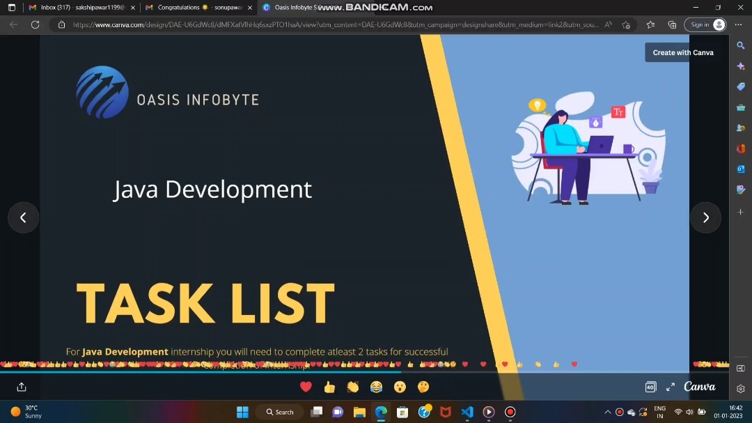 Sakshi Pawar on LinkedIn: #oasisinfobyte #java #javaprogramming # ... Sakshi Pawar on LinkedIn: #oasisinfobyte #java #javaprogramming # ...