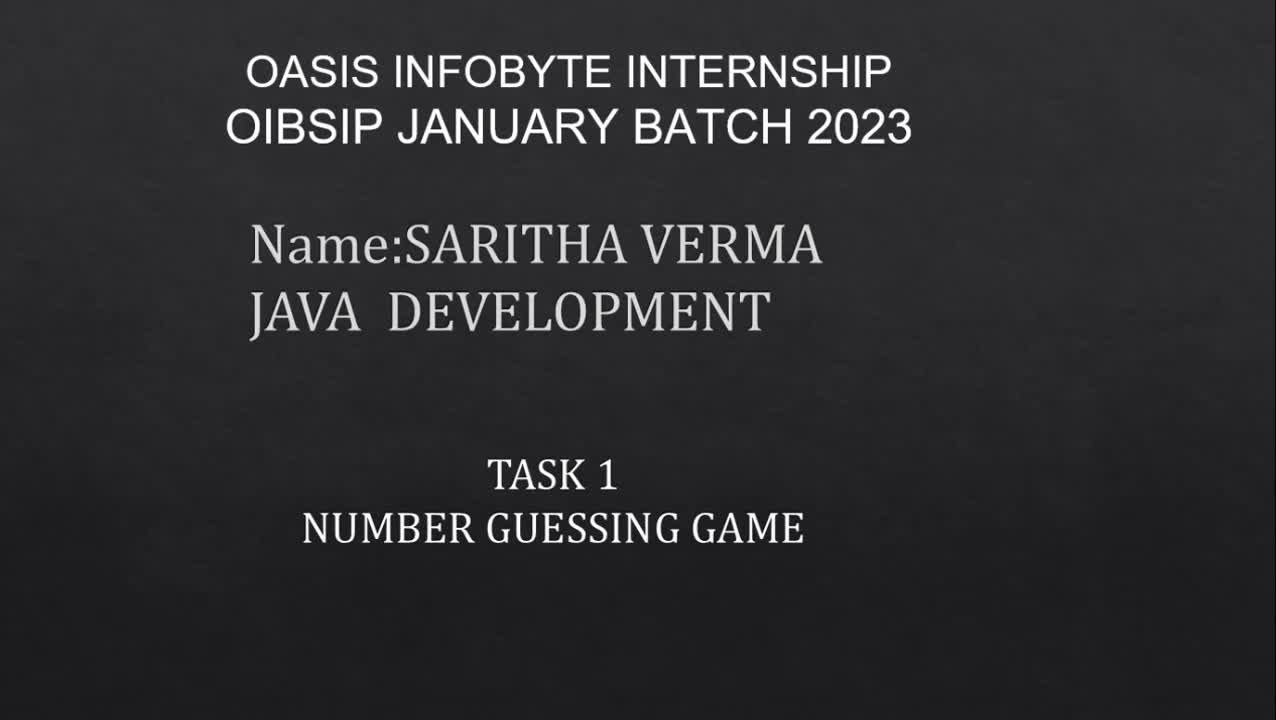 Saritha Verma on LinkedIn: #task1 #javaprogramming #internship # ... Saritha Verma on LinkedIn: #task1 #javaprogramming #internship # ...