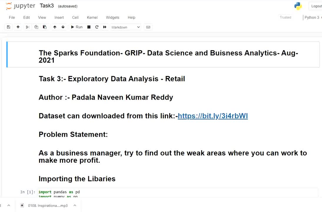 Naveen Kumar on LinkedIn: #task3 #gripaug21 #gripaugust2021 # ... Naveen Kumar on LinkedIn: #task3 #gripaug21 #gripaugust2021 # ...