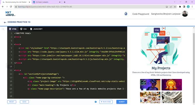 Sangharsha L. on LinkedIn: #day11 #myprojectpage #30daychallenge # ... Sangharsha L. on LinkedIn: #day11 #myprojectpage #30daychallenge # ...