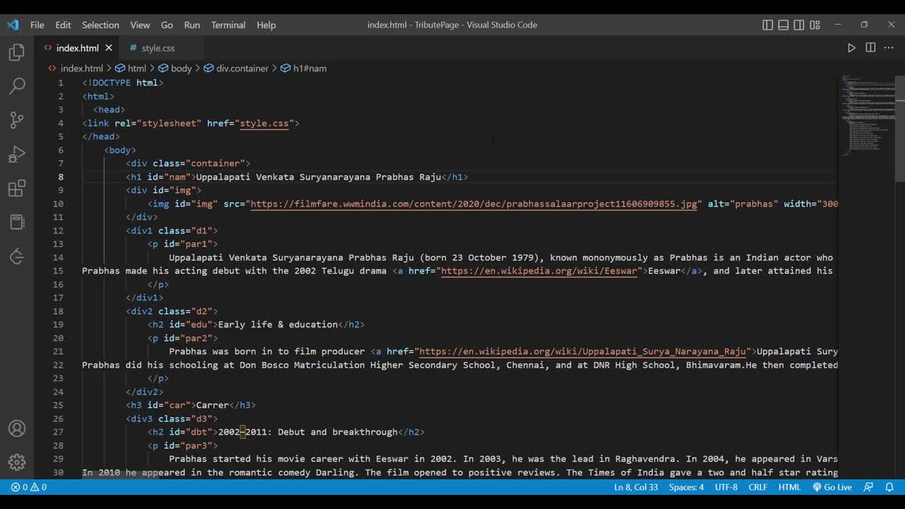Purna Santhosh Narra on LinkedIn: #html #css #javascript #oasisinfobyte ... Purna Santhosh Narra on LinkedIn: #html #css #javascript #oasisinfobyte ...