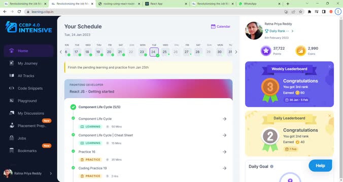 Ratnapriya Reddy Chamala on LinkedIn: #day48 #reactjs #nodejs # ... Ratnapriya Reddy Chamala on LinkedIn: #day48 #reactjs #nodejs # ...