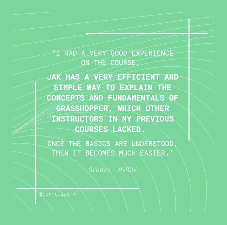 Jak Drinnan on LinkedIn: #teknelab #teknelearn #grasshopper # ... Jak Drinnan on LinkedIn: #teknelab #teknelearn #grasshopper # ...