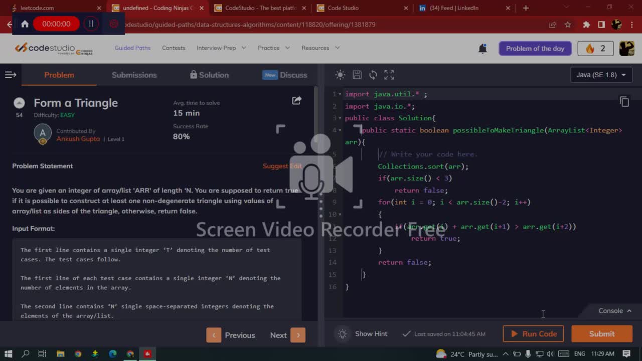 Vinod Raj on LinkedIn: #coding #codingninjas #dsa Vinod Raj on LinkedIn: #coding #codingninjas #dsa