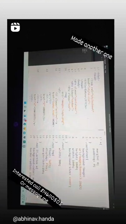 Abhinav handa on LinkedIn: #html #css Abhinav handa on LinkedIn: #html #css