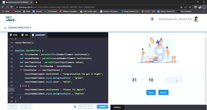 Balram dasu Ummidi on LinkedIn: #nxtwave #ccbpian #ccbp #coding # ... Balram dasu Ummidi on LinkedIn: #nxtwave #ccbpian #ccbp #coding # ...