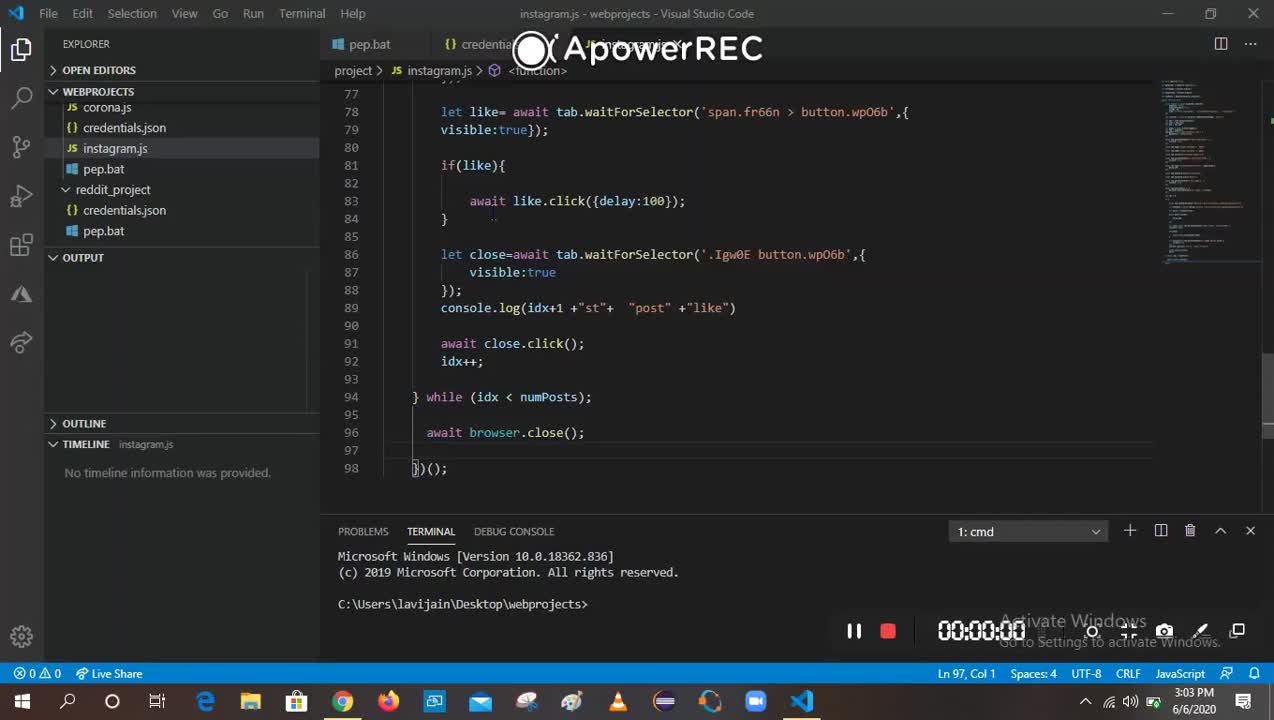 Lavi Jain on LinkedIn: #javascript #automation #nodejs #pepcoding #html ... Lavi Jain on LinkedIn: #javascript #automation #nodejs #pepcoding #html ...