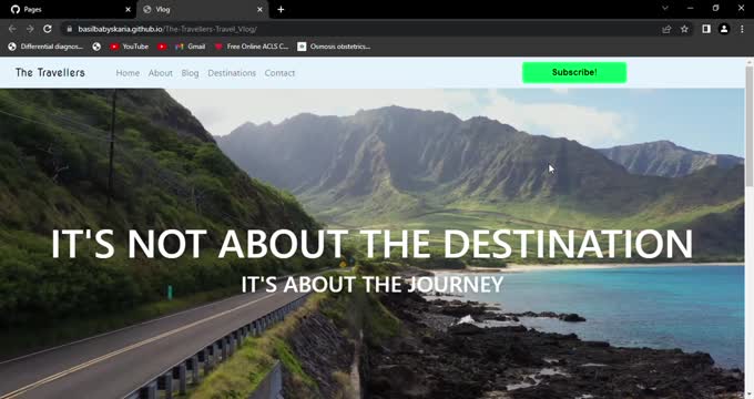 Basil Baby on LinkedIn: Hi All Just a simple Vlog Site with HTML and ... Basil Baby on LinkedIn: Hi All Just a simple Vlog Site with HTML and ...