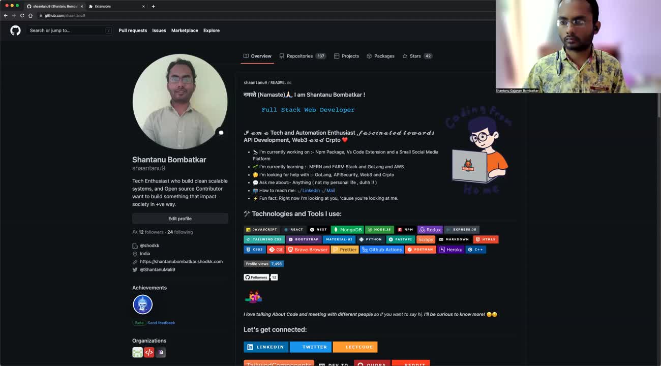 Shantanu Bombatkar on LinkedIn: #chromeextension #github | 15 comments Shantanu Bombatkar on LinkedIn: #chromeextension #github | 15 comments