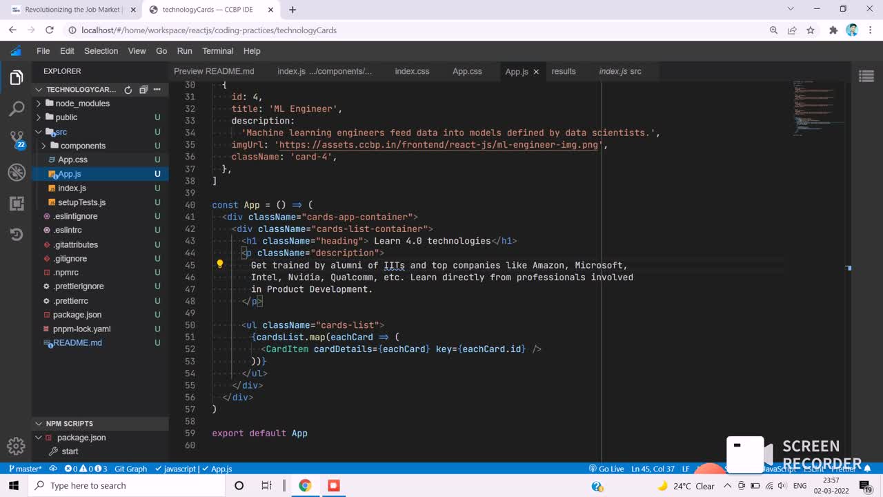 SANTHOSH DHADI on LinkedIn: #50daysofcodechallenge #reactjs #javascript ... SANTHOSH DHADI on LinkedIn: #50daysofcodechallenge #reactjs #javascript ...