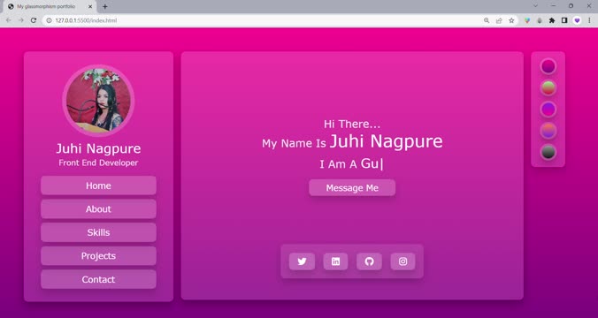 Juhi Nagpure on LinkedIn: #portfoliowebsite #portfoliodesign #html #css ... Juhi Nagpure on LinkedIn: #portfoliowebsite #portfoliodesign #html #css ...