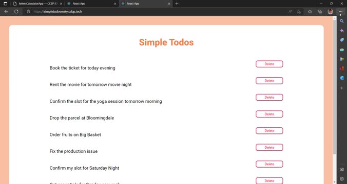 Venkatesh Nasana on LinkedIn: I did Simple Todos app using #ReactJs# Venkatesh Nasana on LinkedIn: I did Simple Todos app using #ReactJs#