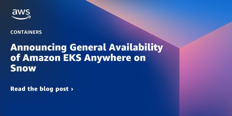Daryl Stokes on LinkedIn: Announcing General Availability of Amazon EKS ... Daryl Stokes on LinkedIn: Announcing General Availability of Amazon EKS ...