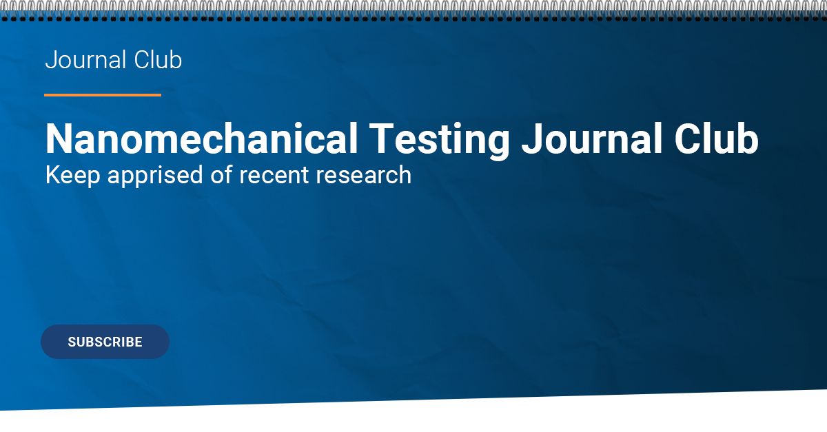 Tiago dos Santos Rodrigues on LinkedIn: Nanomechanical Testing Journal ... Tiago dos Santos Rodrigues on LinkedIn: Nanomechanical Testing Journal ...