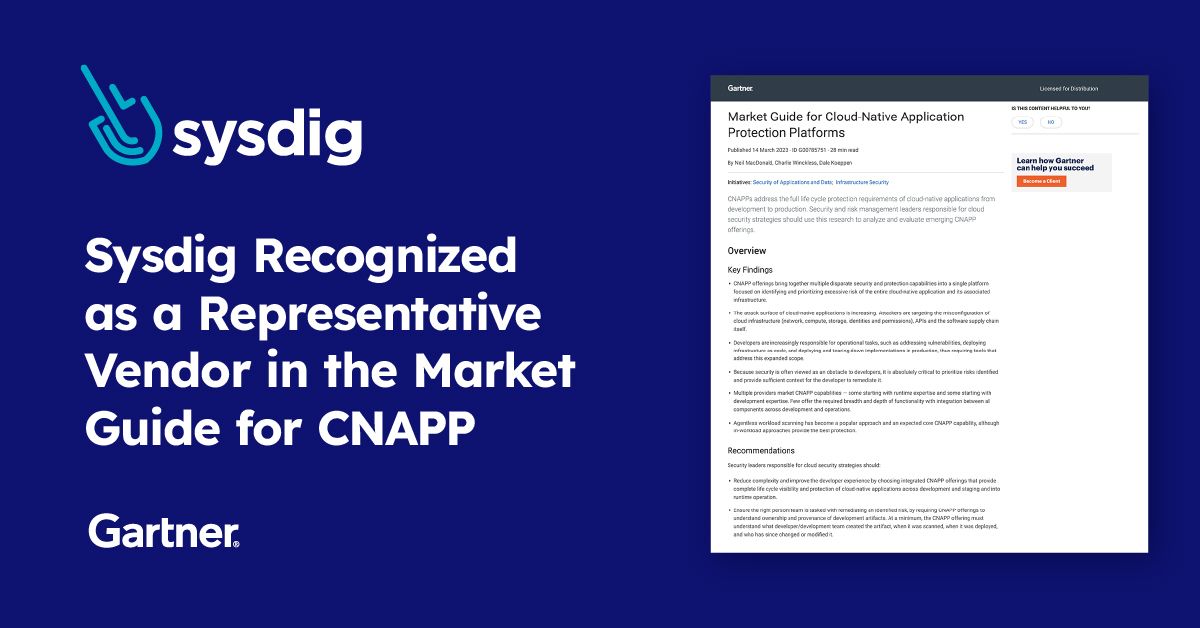 Sysdig on LinkedIn: Why CNAPP Needs Runtime Insights to Shift Left and ... Sysdig on LinkedIn: Why CNAPP Needs Runtime Insights to Shift Left and ...