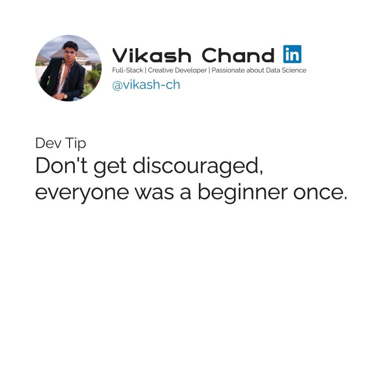 Vikash Chand on LinkedIn: #devtips #coding #programming # ... Vikash Chand on LinkedIn: #devtips #coding #programming # ...