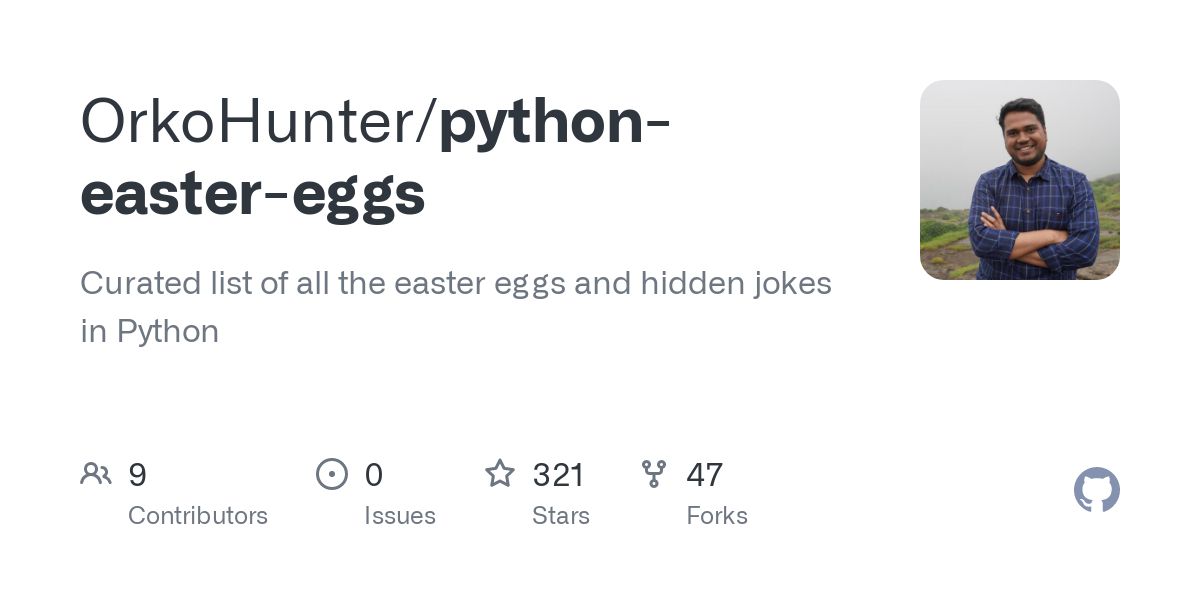 Real Python on LinkedIn: GitHub - OrkoHunter/python-easter-eggs ... Real Python on LinkedIn: GitHub - OrkoHunter/python-easter-eggs ...