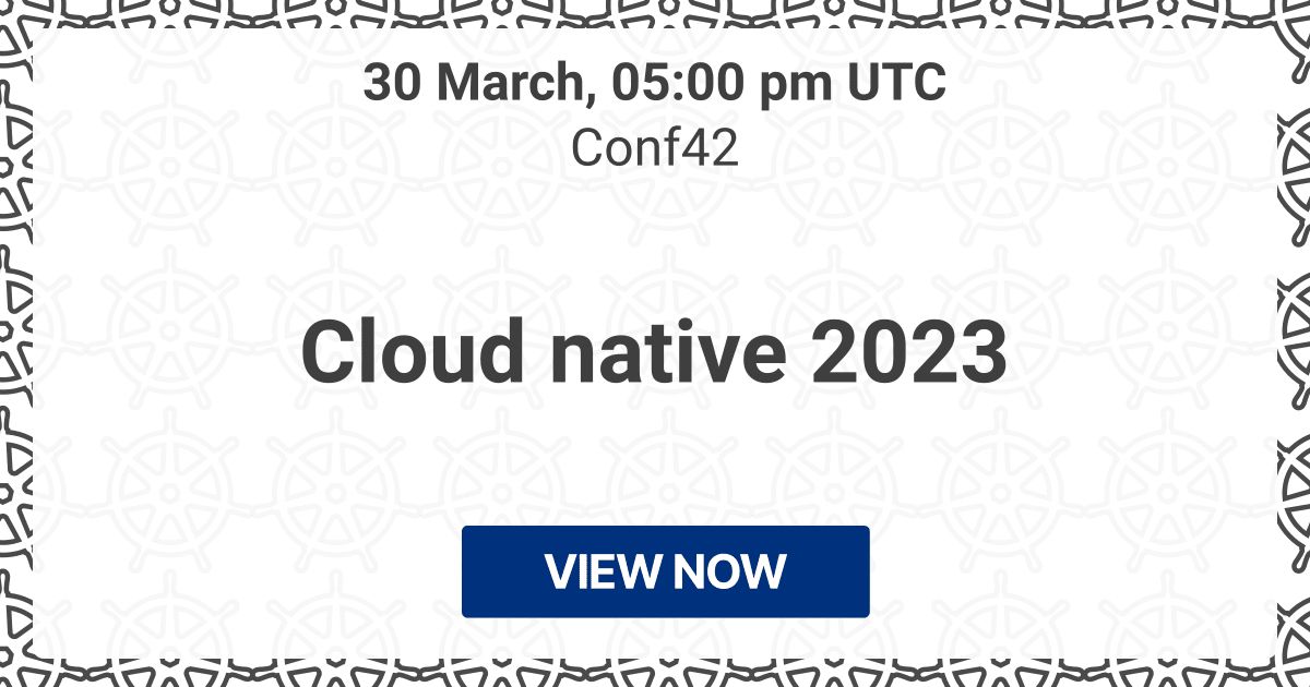 Kube Events on LinkedIn: Starting in a month: π₯ Cloud native 2023 ... Kube Events on LinkedIn: Starting in a month: π₯ Cloud native 2023 ...