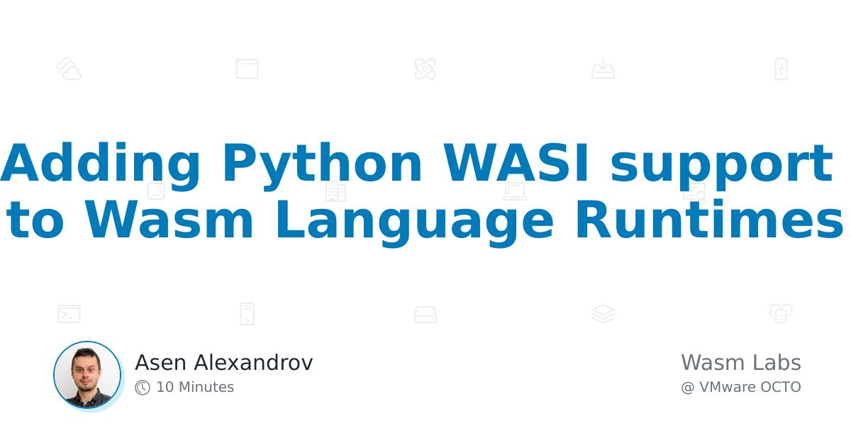 Real Python on LinkedIn: Adding Python WASI support to Wasm Language ... Real Python on LinkedIn: Adding Python WASI support to Wasm Language ...