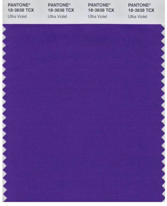 2018 Ultra Violet - Pantone 18-3838 TCX 2018 Ultra Violet - Pantone 18-3838 TCX