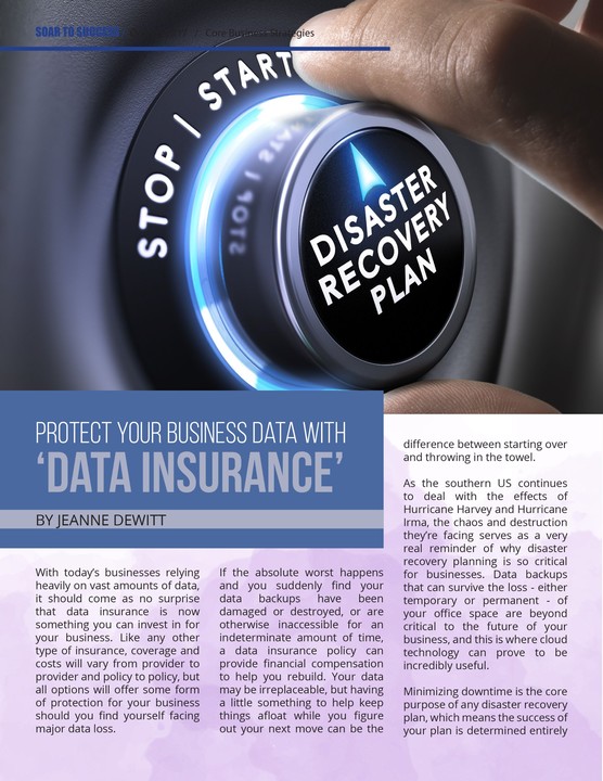 Protect Your Business Data with 'Data Insurance' Protect Your Business Data with 'Data Insurance'