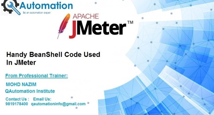 Handy BeanShell code used in JMeter Handy BeanShell code used in JMeter
