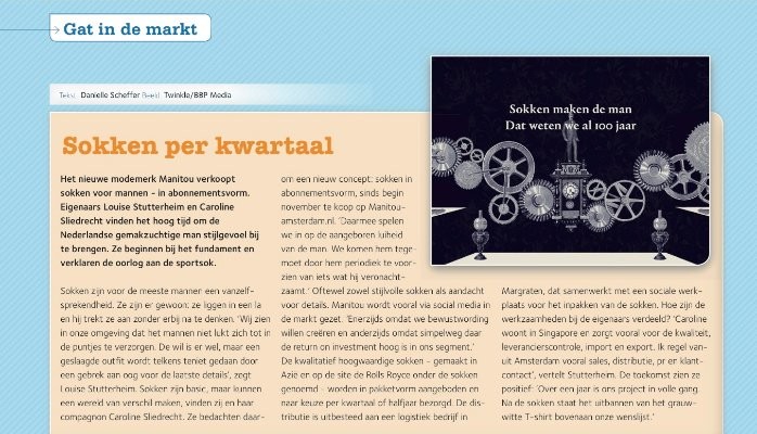 Wat een goed begin van het nieuwe jaar: een mooi artikel over Manitou ... Wat een goed begin van het nieuwe jaar: een mooi artikel over Manitou ...