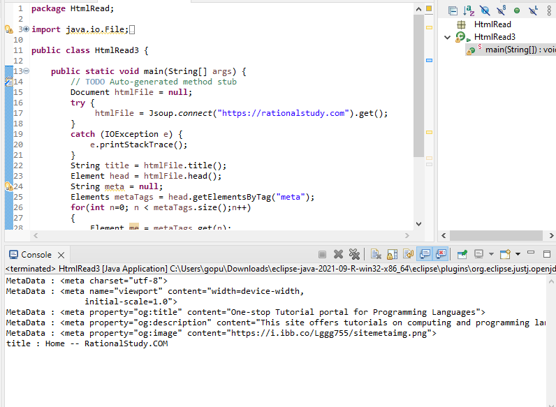 Jsoup library (JAVA) Jsoup library (JAVA)