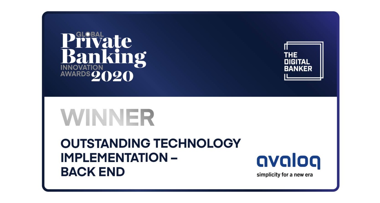 Global Private Banking Innovation Awards 2020: Avaloq named Outstanding ... Global Private Banking Innovation Awards 2020: Avaloq named Outstanding ...