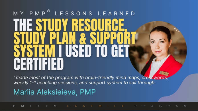 PMP Lessons Learned - Mariia Aleksieieva, PMP PMP Lessons Learned - Mariia Aleksieieva, PMP