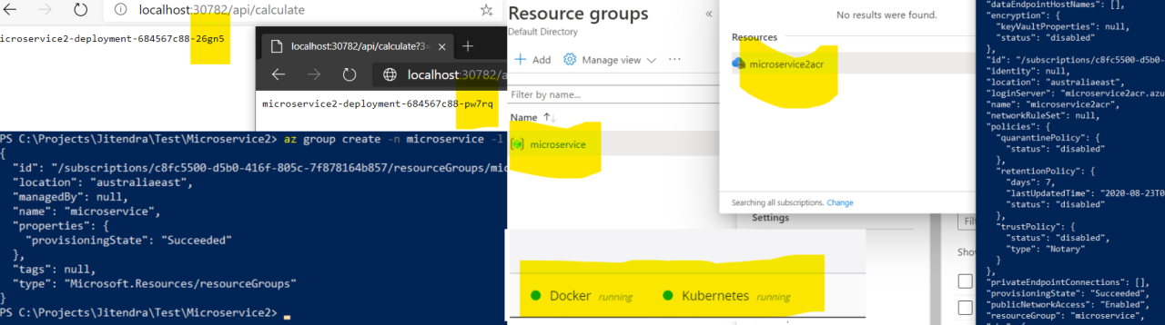 Step 1 - Microservice,.Net Core, Docker, Kubernetes (AKS) deployment Demo. Step 1 - Microservice,.Net Core, Docker, Kubernetes (AKS) deployment Demo.