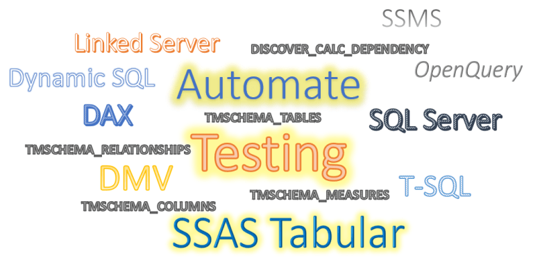 Automate Testing SSAS Tabular Models Automate Testing SSAS Tabular Models