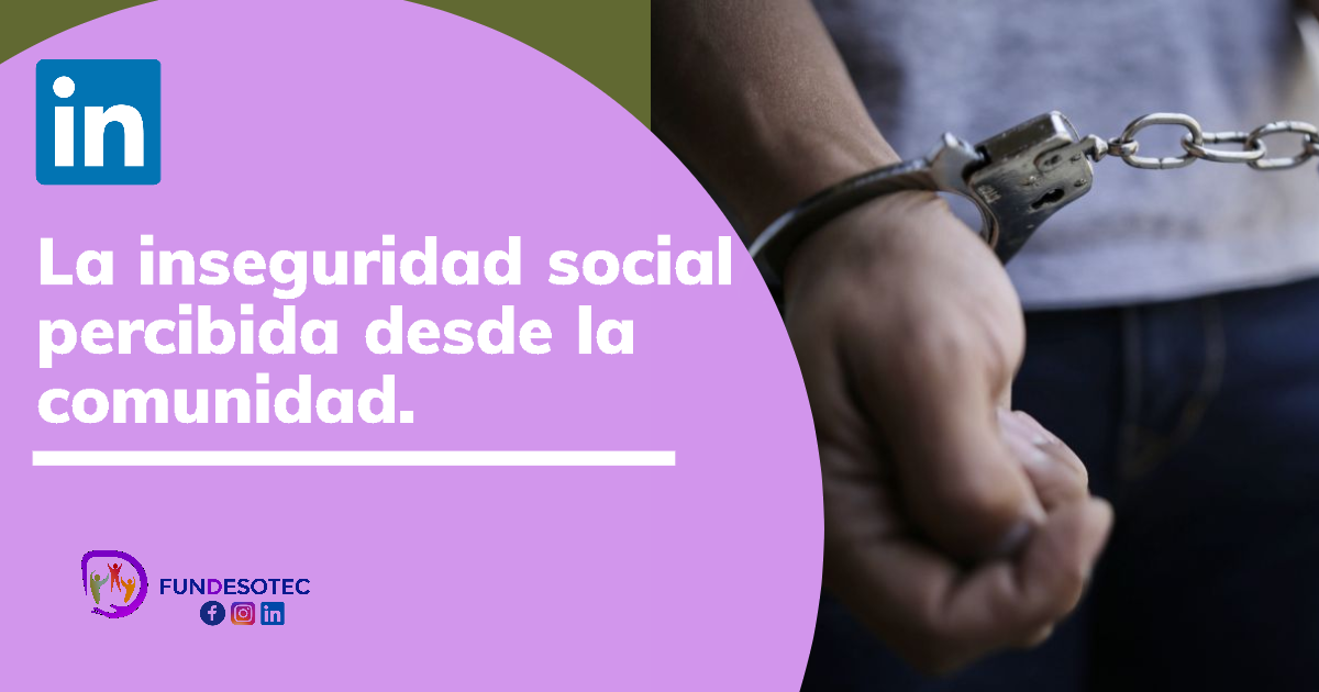 La inseguridad social percibida desde la comunidad en el Ecuador. La inseguridad social percibida desde la comunidad en el Ecuador.