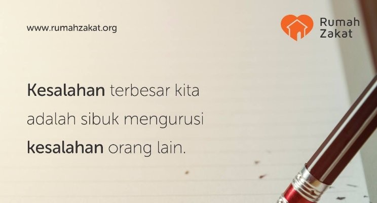 JANGAN MENCARI-CARI KESALAHAN ORANG LAIN JANGAN MENCARI-CARI KESALAHAN ORANG LAIN