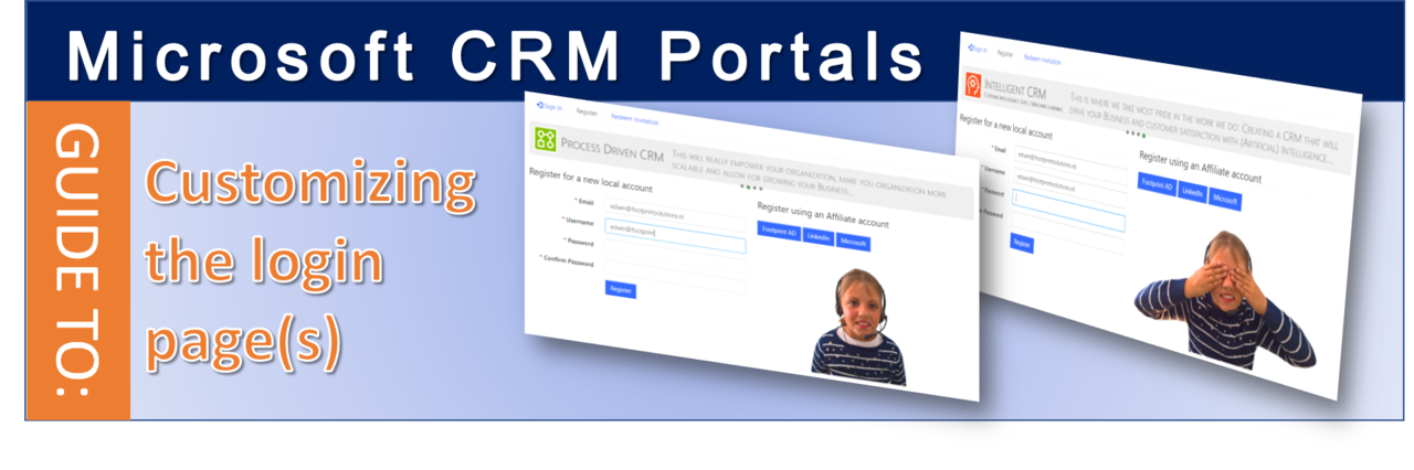Customizing Microsoft Dynamics CRM (Dynamics 365) Portal Login Pages Customizing Microsoft Dynamics CRM (Dynamics 365) Portal Login Pages