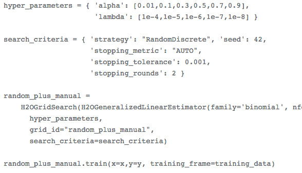 Hyperparameter Optimization in H2O: Grid Search, Random Search and the ... Hyperparameter Optimization in H2O: Grid Search, Random Search and the ...