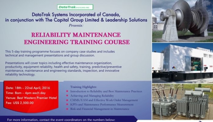 RELIABILITY MAINTENANCE ENGINEERING TRAINING COURSE RELIABILITY MAINTENANCE ENGINEERING TRAINING COURSE
