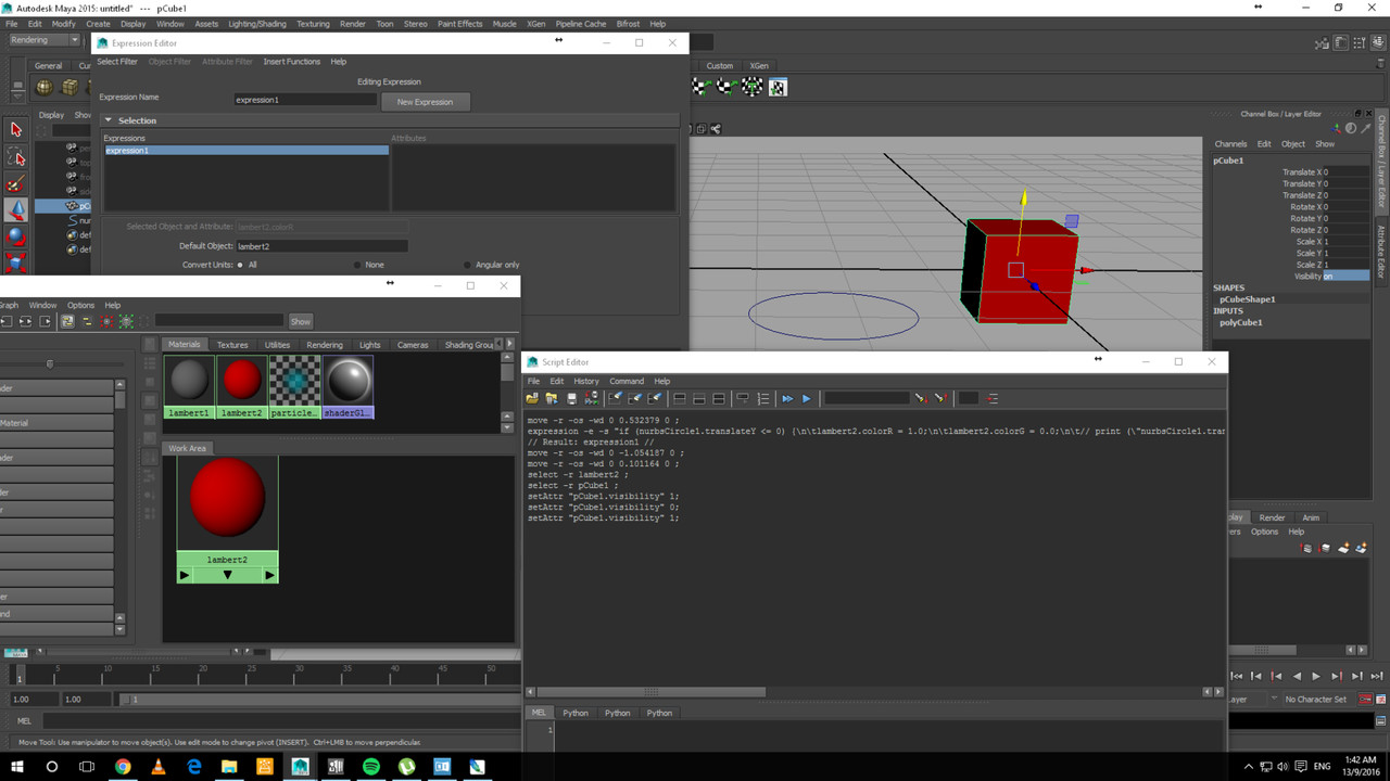 Maya Expressions Part 03 - Changing Colours Maya Expressions Part 03 - Changing Colours