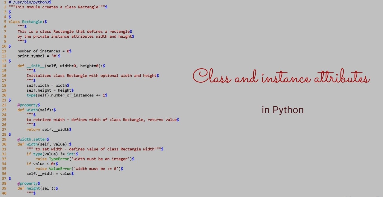 Class and instance attributes in Python and the differences between them Class and instance attributes in Python and the differences between them