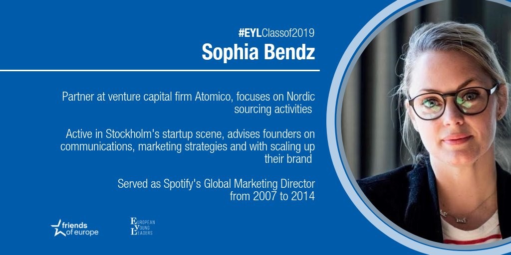 Sophia Bendz, Atomico Partner, is newest member of European Young ... Sophia Bendz, Atomico Partner, is newest member of European Young ...