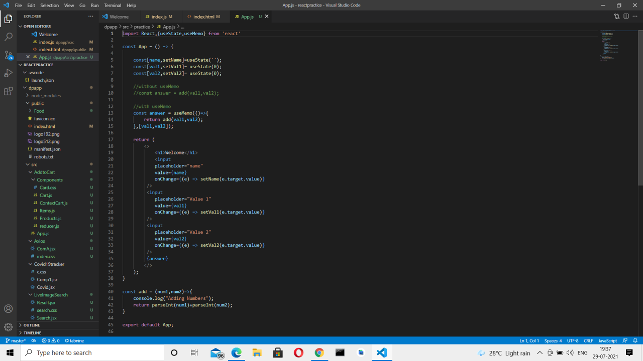 useMemo() Hook in React.js useMemo() Hook in React.js