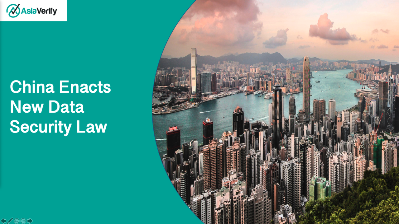 China Enacts New Data Security Law China Enacts New Data Security Law
